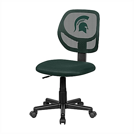 Imperial NCAA Mesh Mid Back Armless Task Chair Michigan State ...