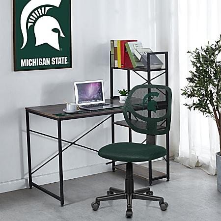 Imperial NCAA Mesh Mid Back Armless Task Chair Michigan State ...