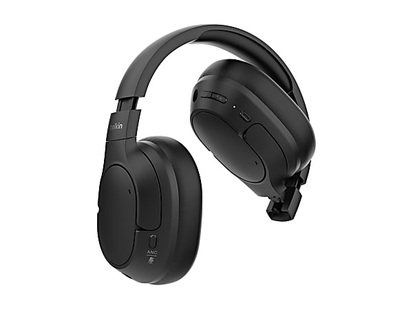 Belkin SoundForm Isolate Noise Cancelling Over Ear Headphones USB Type ...