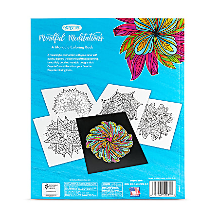 Crayola Mindful Meditations Coloring Book - Office Depot