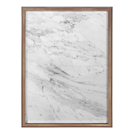 Kate and Laurel Blake Non Magnetic Framed Dry Erase Printed Glass 18 x ...