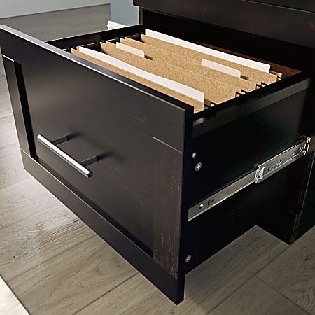 Realspace 17 D Vertical 2 Drawer File Cabinet Peppered Black - Office Depot