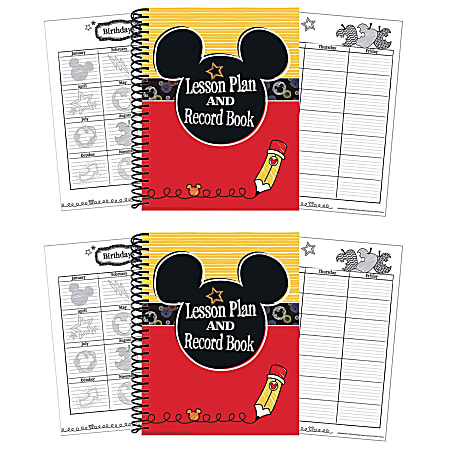Eureka Mickey Color Pop Lesson Plan Record Book Pack Of 2 - ODP ...
