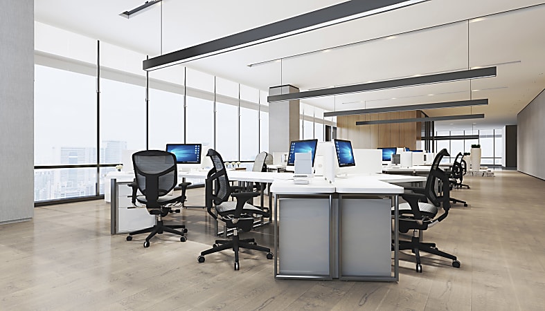 WorkPro Quantum 9000 Series Ergonomic MeshMesh Adjustable Back Office ...