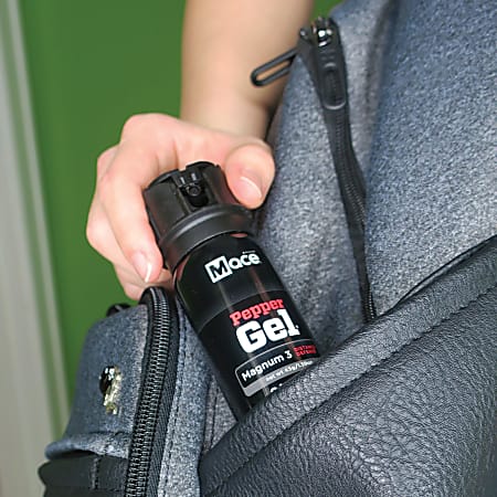 Mace Brand Pepper Gel Magnum 3 Defense Spray 1.92 Oz Black - Office Depot