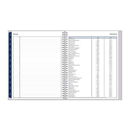 2025 Blue Sky WeeklyMonthly Planning Calendar 8 12 x 11 PassagesSolid ...