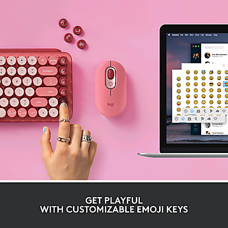 Logitech Wireless Mechanical Keyboard with Customizable Emoji Keys ...