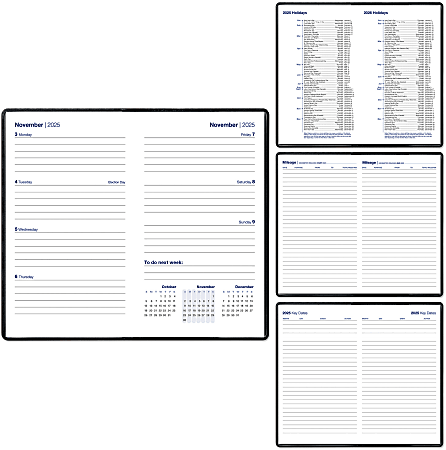 Interlace Pocket Calendar Weekly - Office Depot