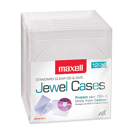 Maxell CDDVD Jewel Cases CD 360 - Office Depot