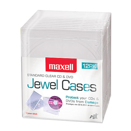 Maxell CDDVD Jewel Cases CD 360 - Office Depot