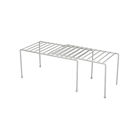 Better Houseware Expanding Steel Shelf Medium White - Office Depot
