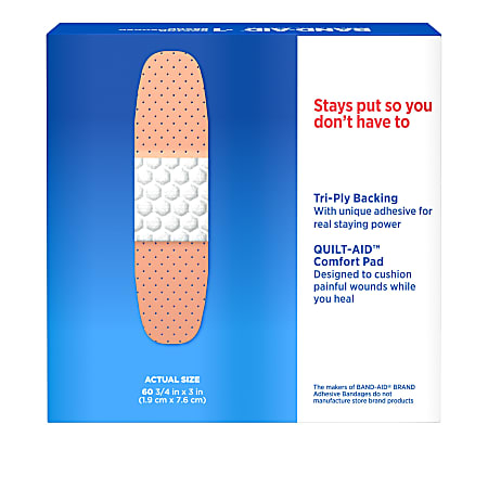 BAND AID Brand TRU STAY Plastic Strips Adhesive Bandages All One Size ...
