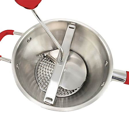 Nesco Stainless Steel Food Mill 7 516 H x 8 W x 17 D Silver - Office Depot