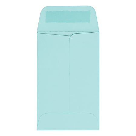 LUX Coin Envelopes 1 Gummed Seal Seafoam Pack Of 50 - Office Depot