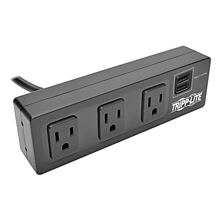 Tripp Lite Protect It TLP310USBC 3 Outlet Surge Protector With 2 USB ...