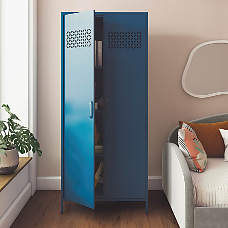 Ameriwood Home Mr. Kate Annie 32 W Tall Metal 2 Door Cabinet Deep Ocean ...