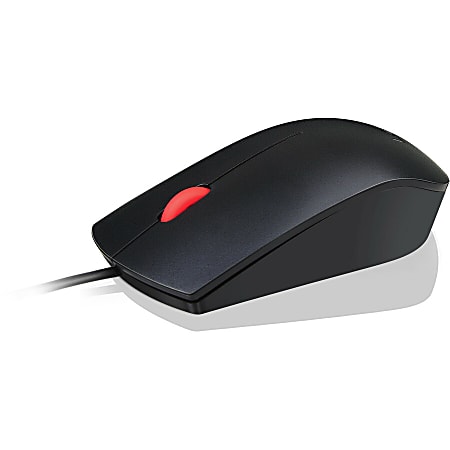 Lenovo Essential USB Mouse Optical Cable Black USB 1600 dpi Scroll ...
