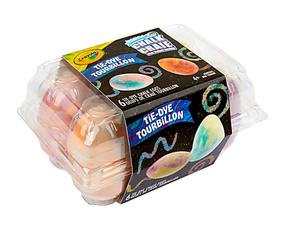 Transform sidewalks with Crayola Tie Dye Chalk Eggs Choose from 6 ...