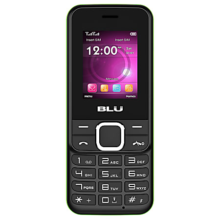 BLU Tank Plus 2 T530 Cell Phone Black Lime - ODP Business Solutions