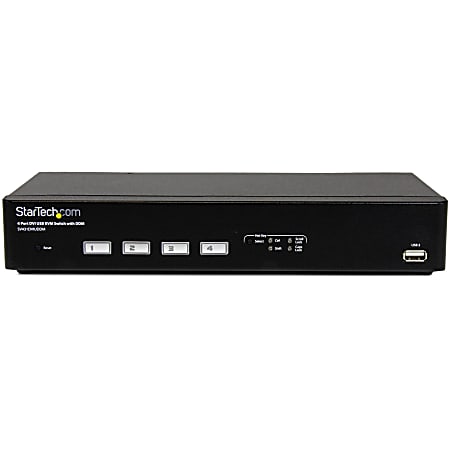 StarTech.com 4 Port USB DVI KVM Switch with DDM Fast Switching Technology and Cables Control 4 ...