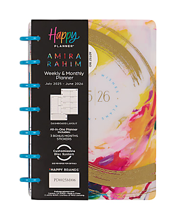 2025 2026 Happy Planner MonthlyWeekly Mini Happy Planner 4 58 x 7 ...