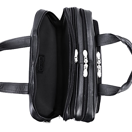 McKlein Pearson Leather Briefcase Black - Office Depot
