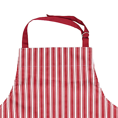 Better Houseware Adjustable Striped Apron Red - Office Depot