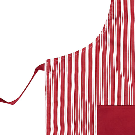 Better Houseware Adjustable Striped Apron Red - Office Depot