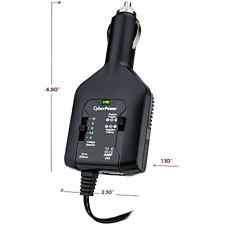 CyberPower Universal Power Adapter Black CYBCPUDC1U2000 - Office Depot