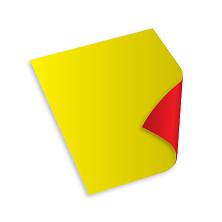 Office Depot Brand Dual Color Poster Board 22 x 28 Red Yellow Pack Of 3 ...