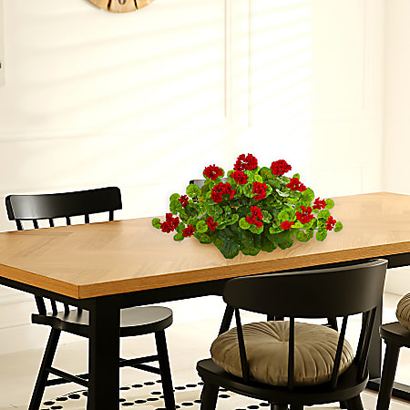Nearly Natural Geranium Ledge 12 H Artificial Plant 12 H x 24 W x 8 D ...