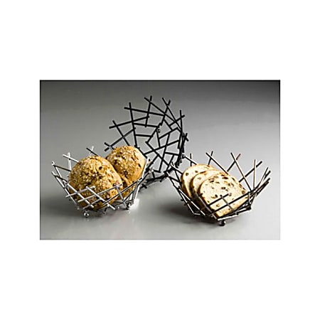 American Metalcraft Thatch Serving Basket 3 58 x 8 Black - Office Depot