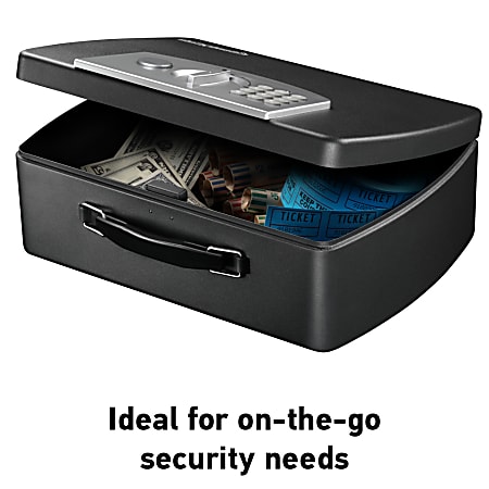 SentrySafe Portable Steel Combination Lock Security Safe 4 716 H x 13 W ...