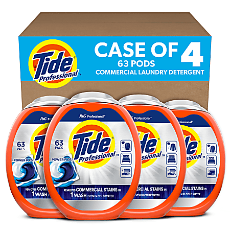 Tide Professional Commercial Power PODS Laundry Detergent 63 PODS Per ...