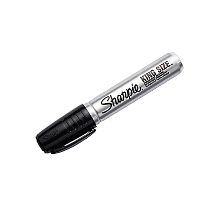 Sharpie King Size Permanent Markers Black Pack Of 4 - Office Depot