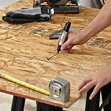 Sharpie King Size Permanent Markers Black Pack Of 4 - Office Depot