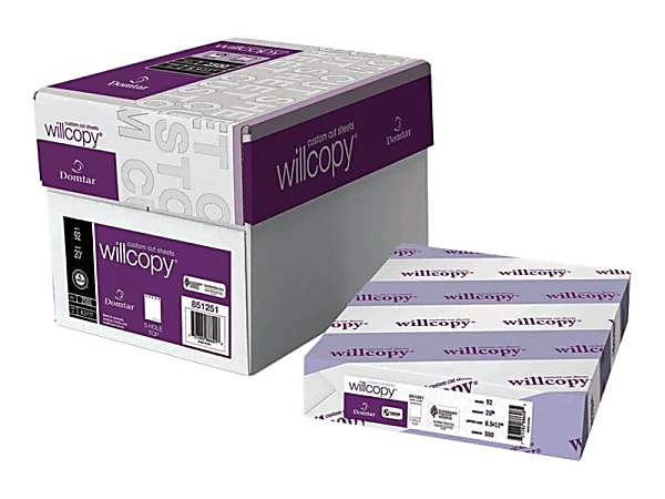 Lettermark Custom Cut Sheets 5 Reams White Letter 8 12 x 11 2500 Sheets ...