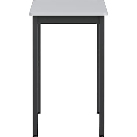Lorell MelamineSteel Utility Table 30 H x 60 W x 18 18 D GrayBlack ...