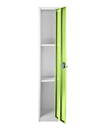 Alpine AdirOffice 1 Tier Steel Locker 72 H x 12 W x 12 D Green - Office ...