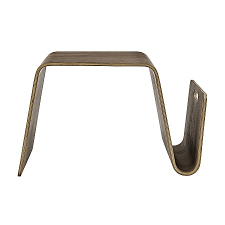 Eurostyle Anise Side Table 15 12 H x 26 12 W x 14 D Walnut - Office Depot