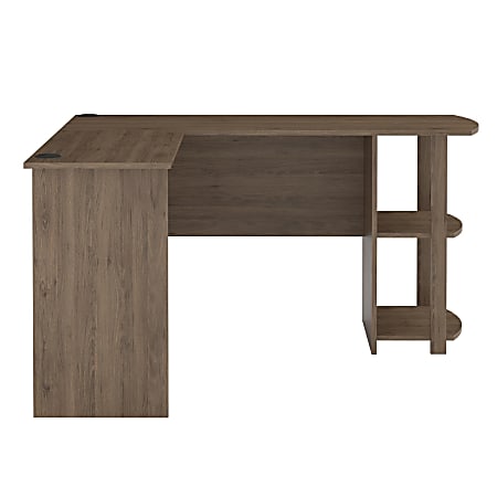 Ameriwood Home Dakota 51 W L Shaped Computer Desk With Bookshelves ...