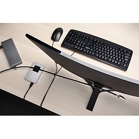 Kensington Desktop Peripherals Locking Kit 2.0 8 ft Cable Keyed Lock ...