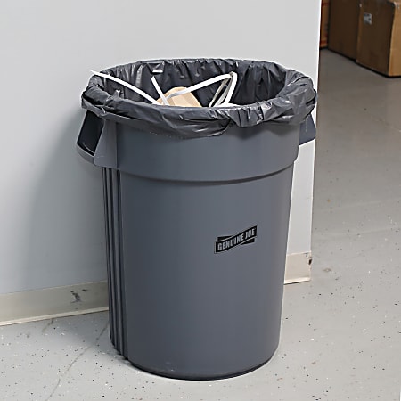 Genuine Joe Maximum Strength Trash Can Liners 1.7mil 55 Gallons 39 x 56 ...