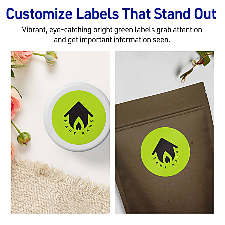 Avery Print To The Edge Labels With Sure Feed Technology And Easy Peel ...