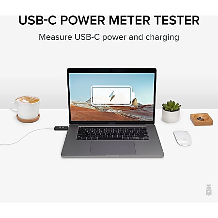 Plugable USB C Power Meter Tester for Monitoring USB C Connections ...