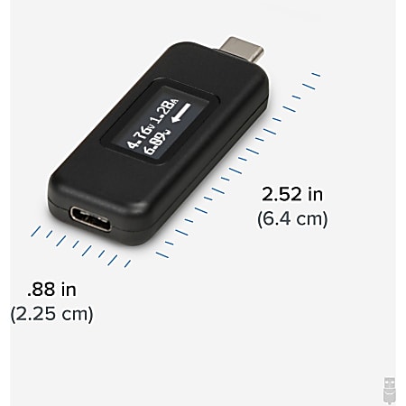 Plugable USB C Power Meter Tester for Monitoring USB C Connections ...