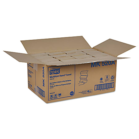 Tork 1 Ply Multi Fold Paper Towels Natural 250 Sheets Per Pack Case Of ...
