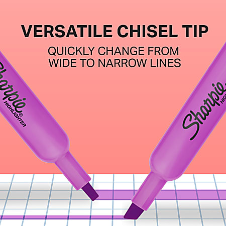 Sharpie Tank Highlighters Chisel Tip Assorted Color Highlighters Value ...