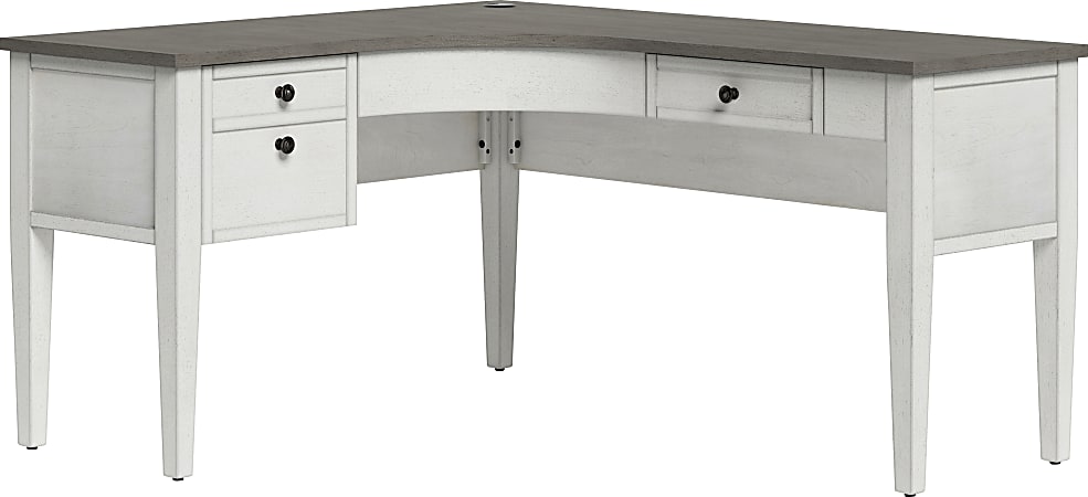 Grey and white corner desk store