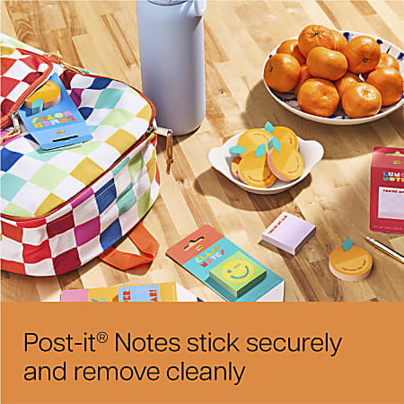Post it Cute Sticky Notes 1.9 x 1.9 in 1 Pad 100 SheetsPad Green Yellow ...